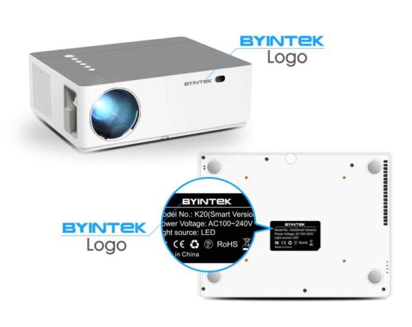BYINTEK K20 ( Review ) 4K 3D Projector 300inch Smart Android WIFI ...